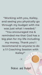 Remote Budget Coaching – Believe And Budget